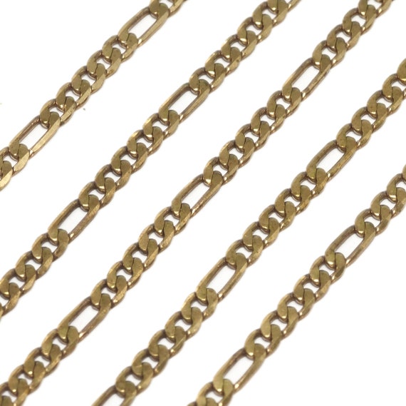 Sewing & Fiber Raw Brass Curb Chain 1.8mm wire 0.5mm Z0178 ...