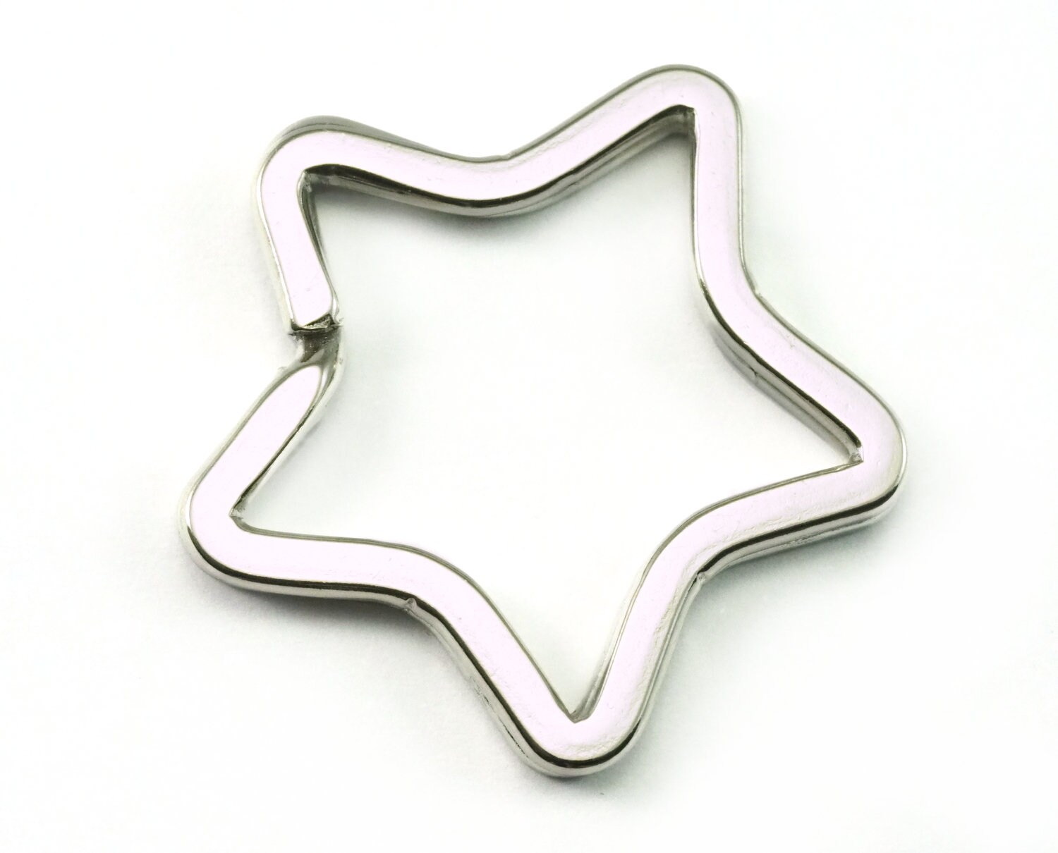 Key Ring Split Star Shape Key Rings Silver Tone Iron 34mm 1999 - Etsy