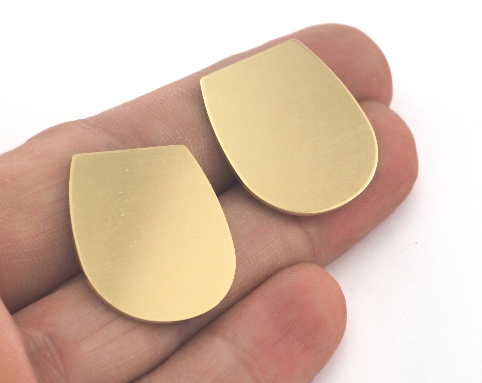Oblong Oval Shape Semi Circle 25x22.5x0.8mm Without Hole Raw - Etsy
