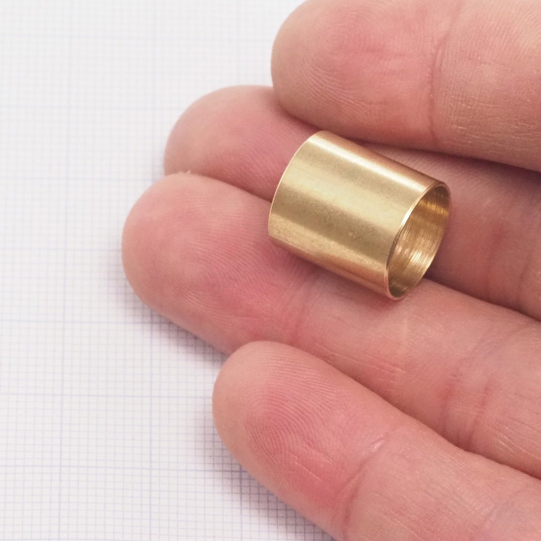 Raw Brass Tube Ring 14x15mm 13mm Hole Bab13 2002 - Etsy