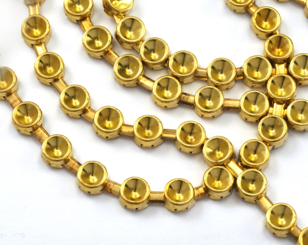 Empty Cup Chain - Empty Rhinestone Chain SS16-SS22 (4 - 5mm Setting ...