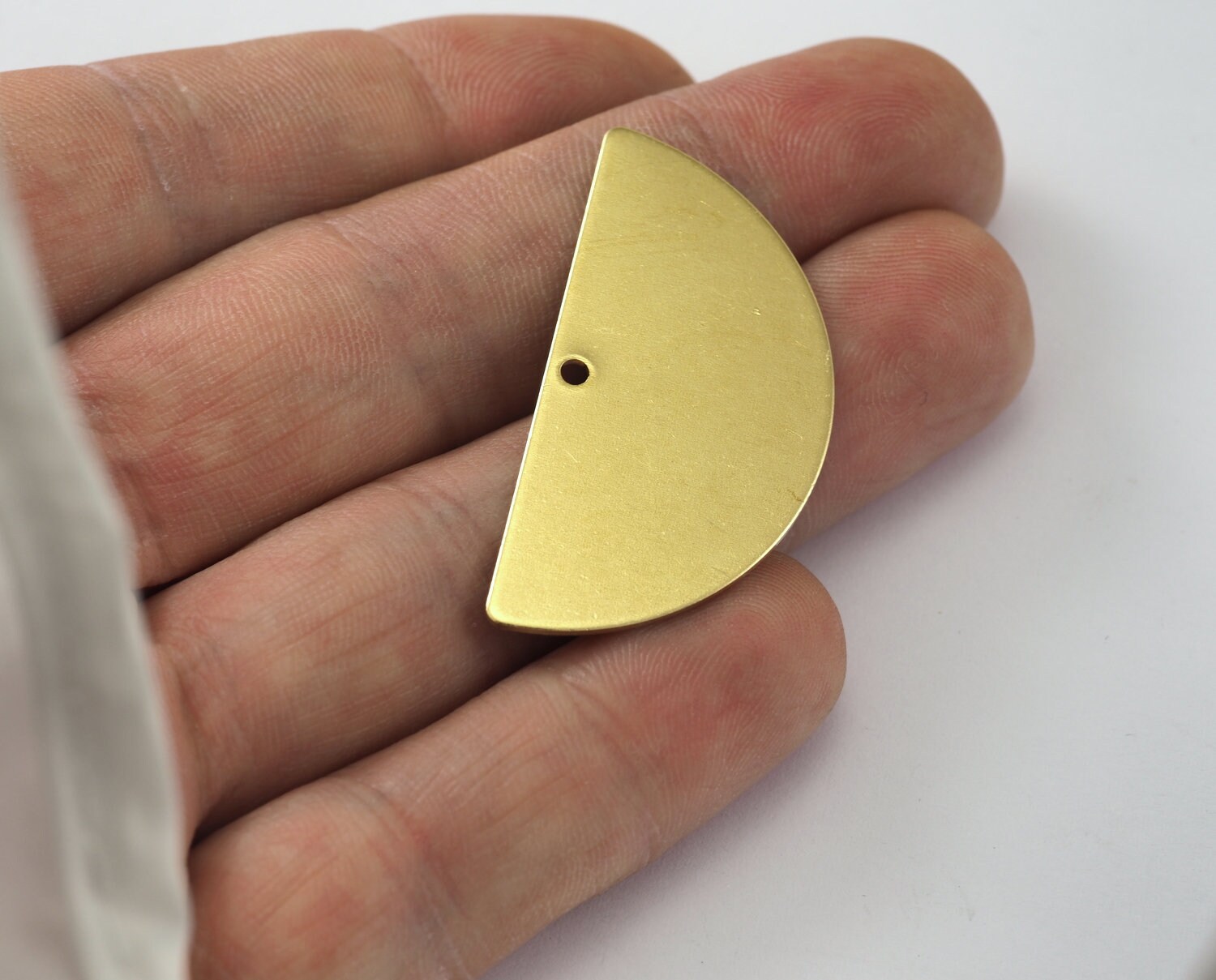 Semi Circle Blanks Half Moon Shape 40x20x0.8mm Raw Brass - Etsy