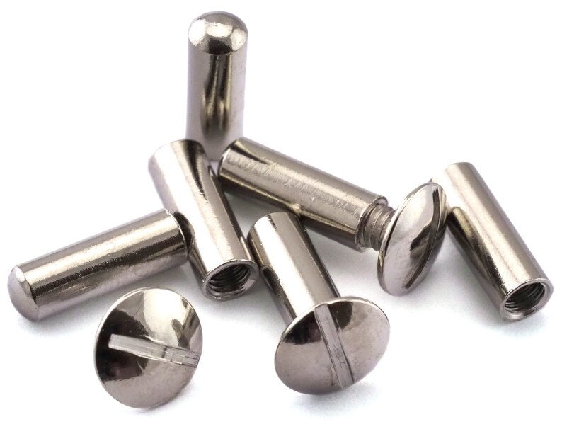 Chicago Screw / Screw Posts thread M4 Post Nickel Plated - Etsy