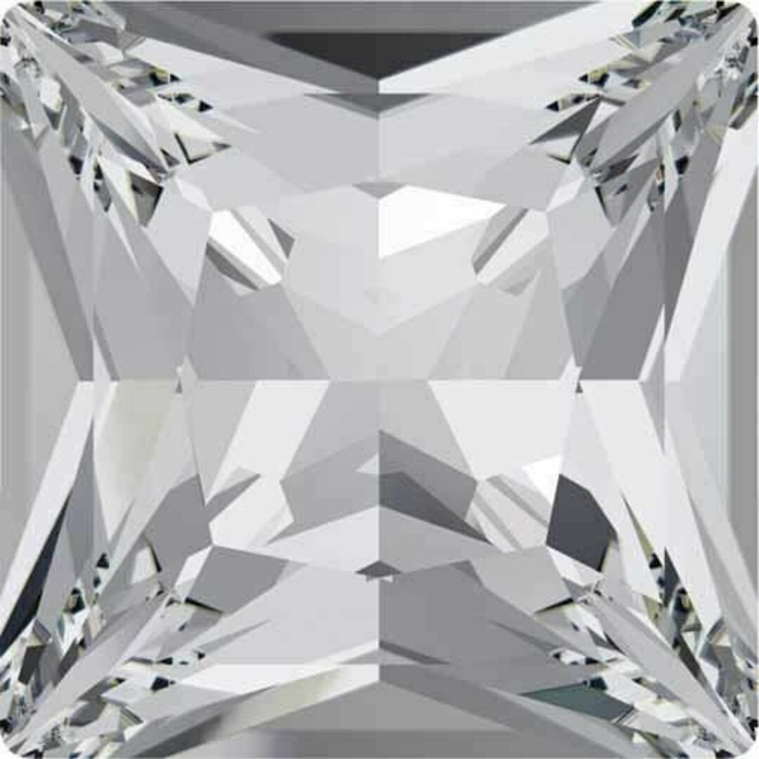 Princess Square Fancy Stone 4447 Swarovski® Crystal (001) 12mm Unfoiled ...