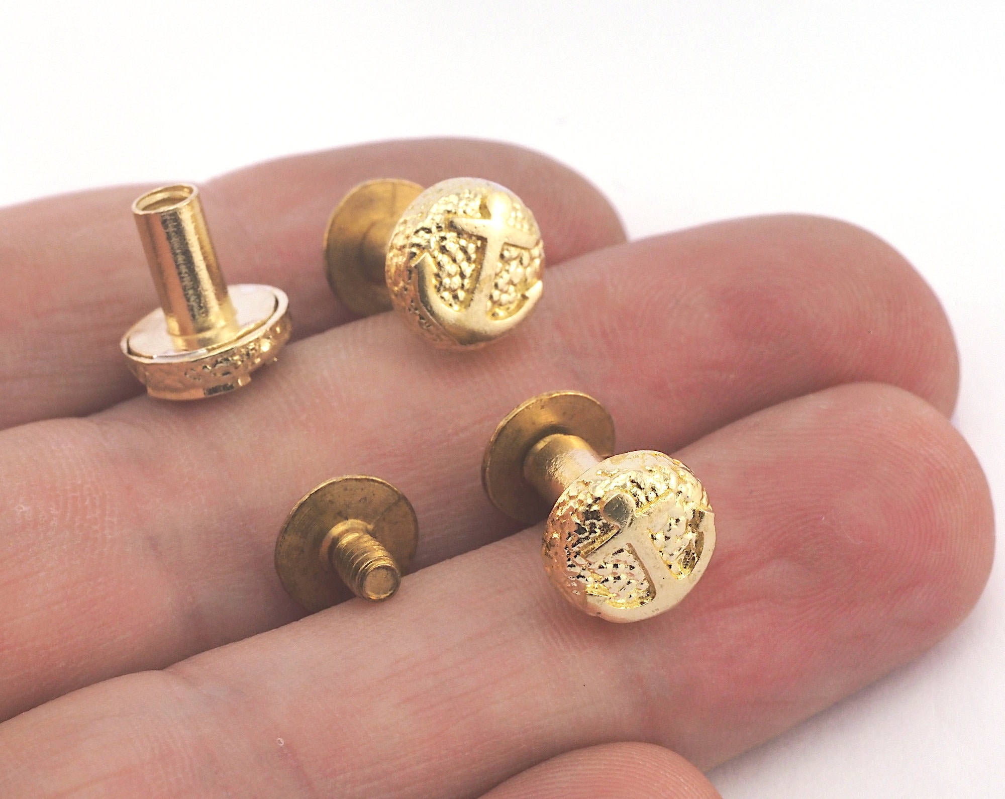 Anchor Nautical Screw Rivets Chicago Screw / Concho Screw - Etsy Sweden
