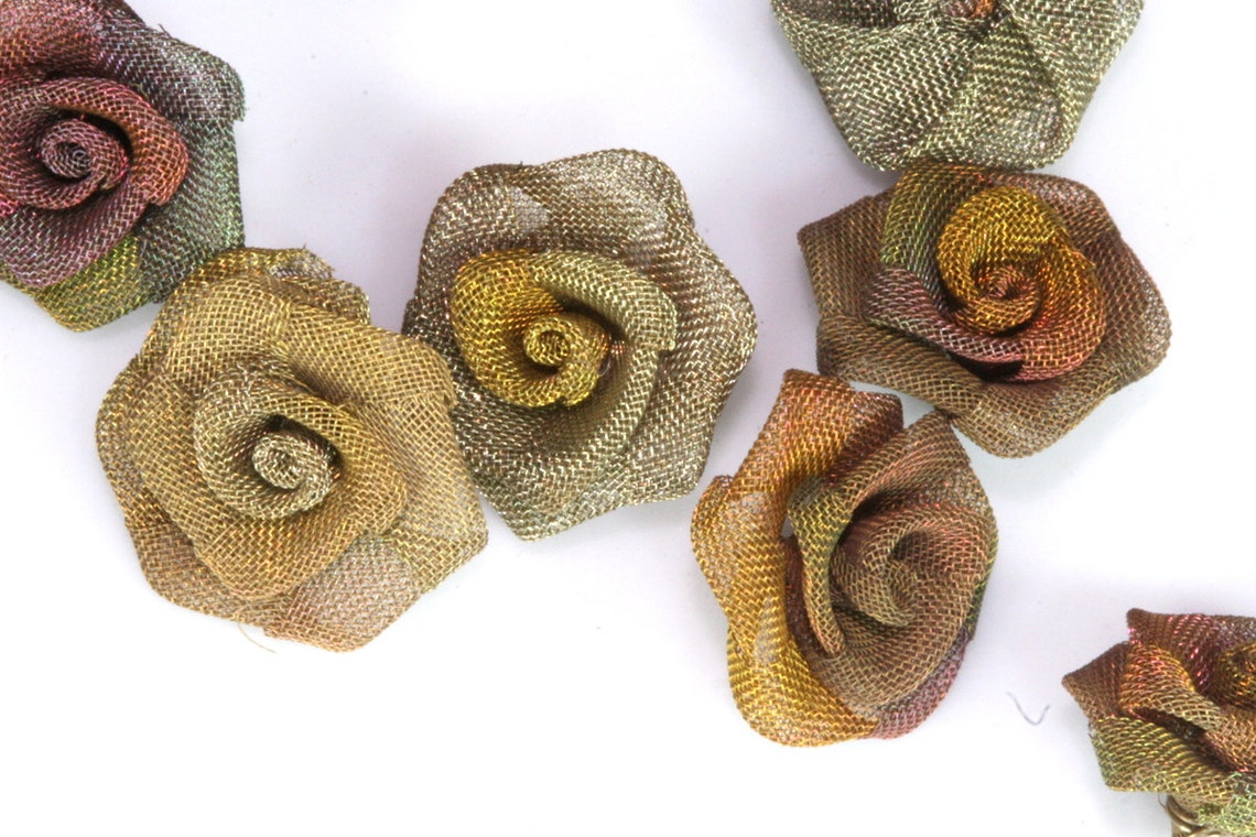 Steampunk Roses 5/8" (16mm) Altered Art Craft Supply Oxidized Brass ...