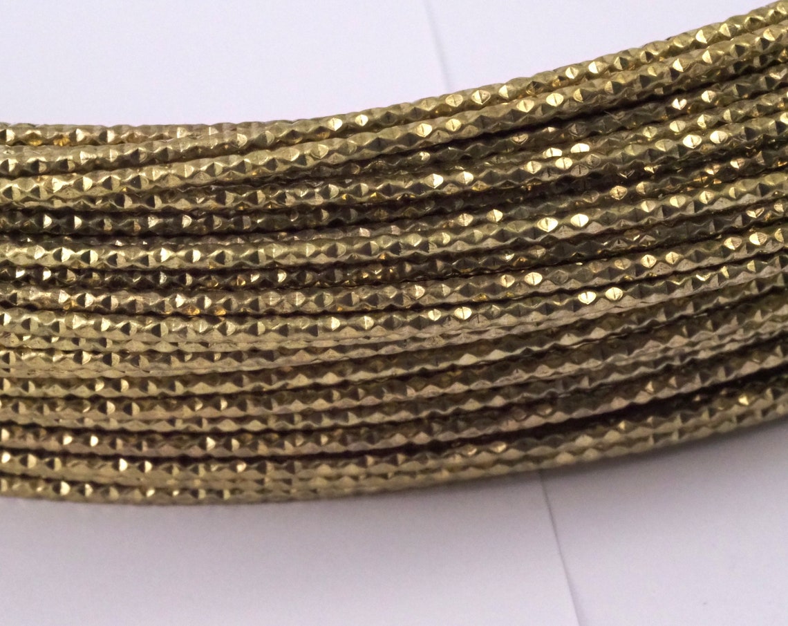 Wire Art Textured Round Raw Brass Wire 2mm 0.081 Inc 12 Gauge Raf4-04 ...