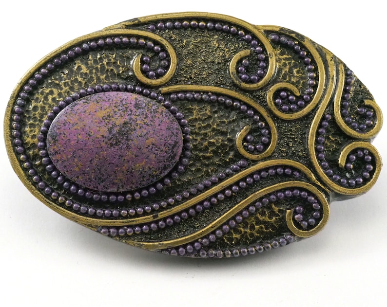 Belt Buckle Vintage Resin Wall decor 100x65mm limited stock | Etsy