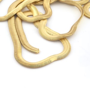 Raw Brass Snake Chain 6mm 0.24 Inch Z058 - Etsy