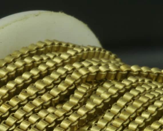 Cube Chain Raw Brass Square Chain Cube Box Chain 19mm oily | Etsy