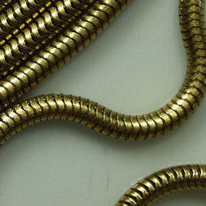 Raw Brass Snake Chain 4.2mm 0,17 Inch Z107 - Etsy