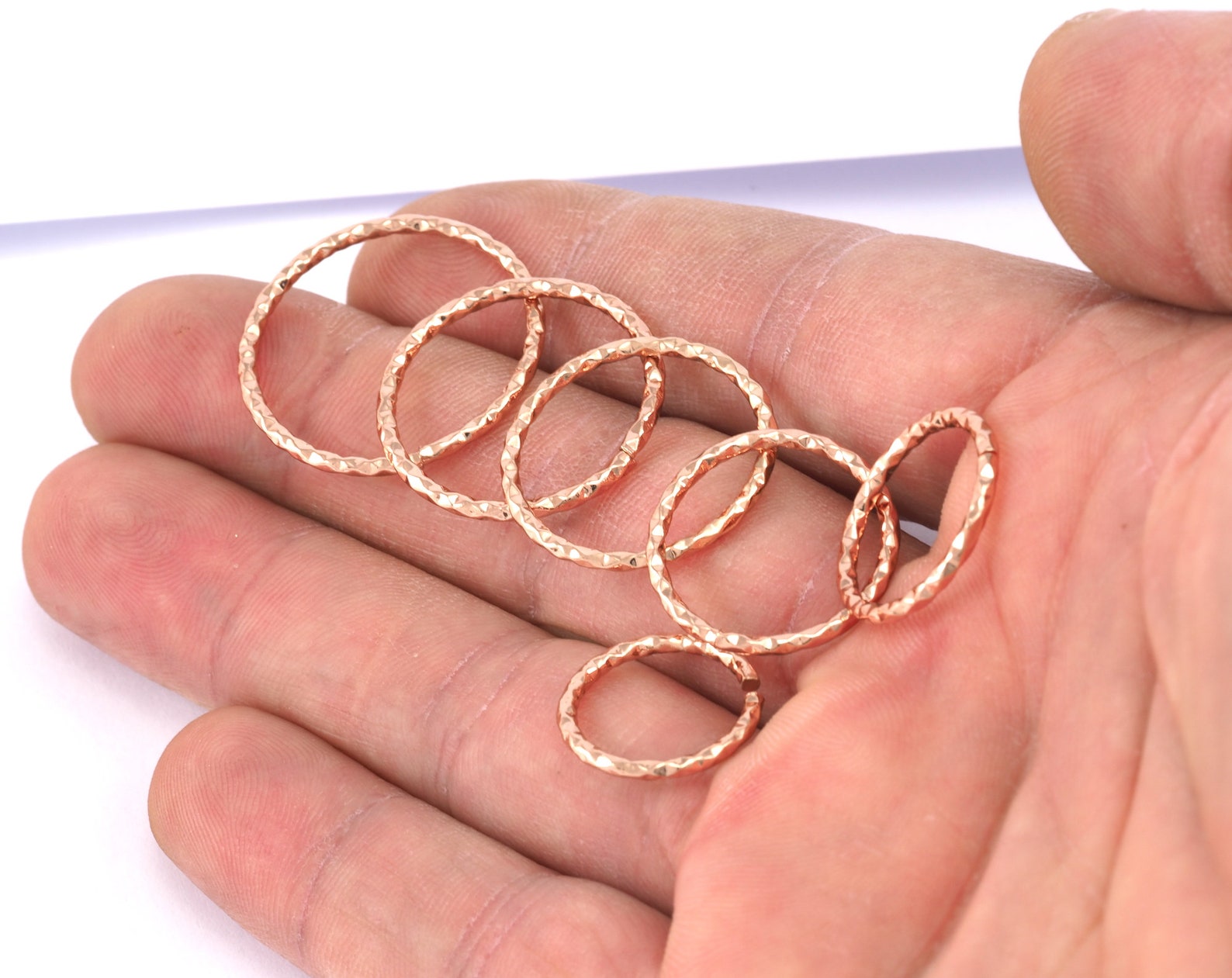 Stacking Ring Circle Round Ring Knuckle Ring Rose Gold - Etsy