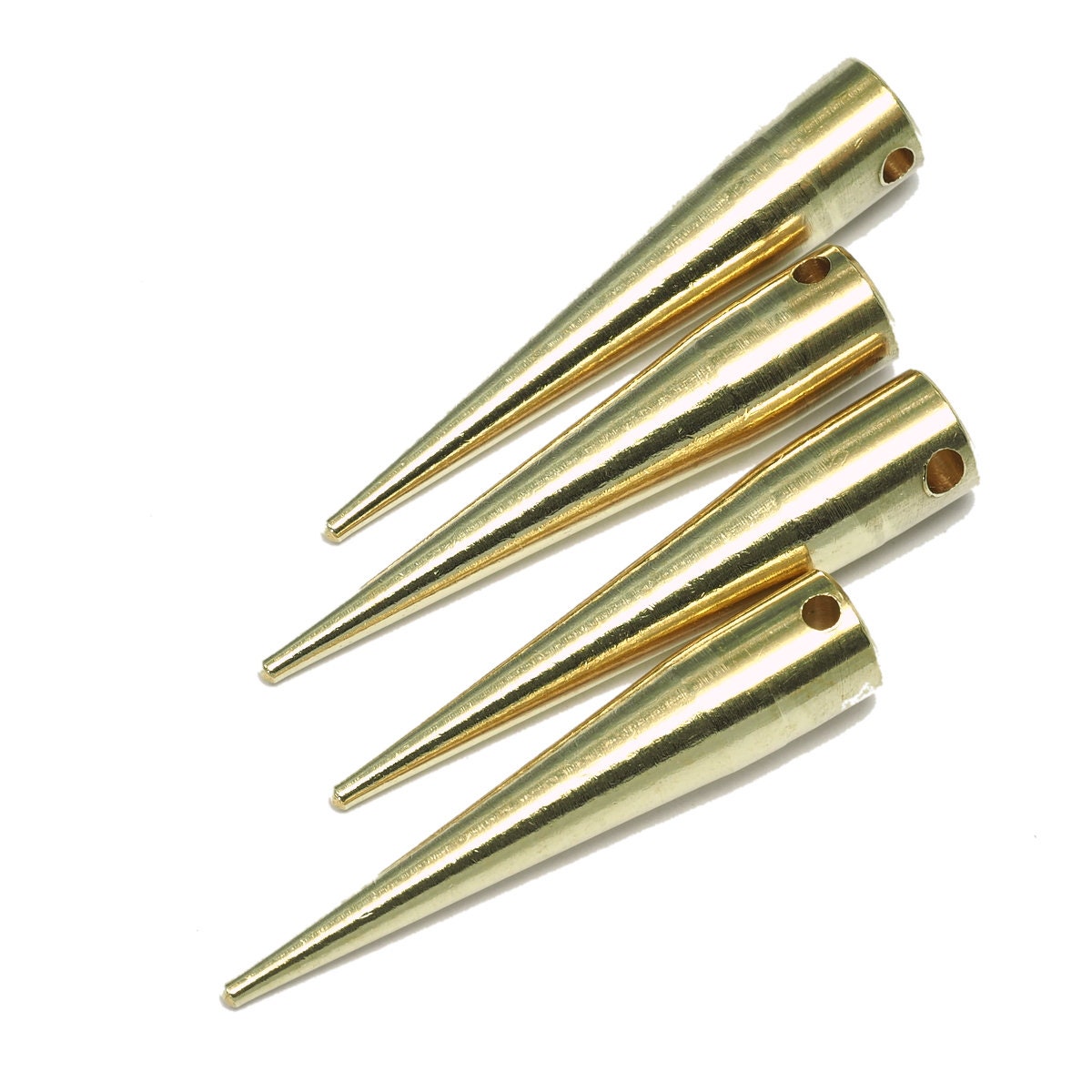 long Spike 7x37 mm 4 pcs Raw Brass 9/32x1 90/16 | Etsy
