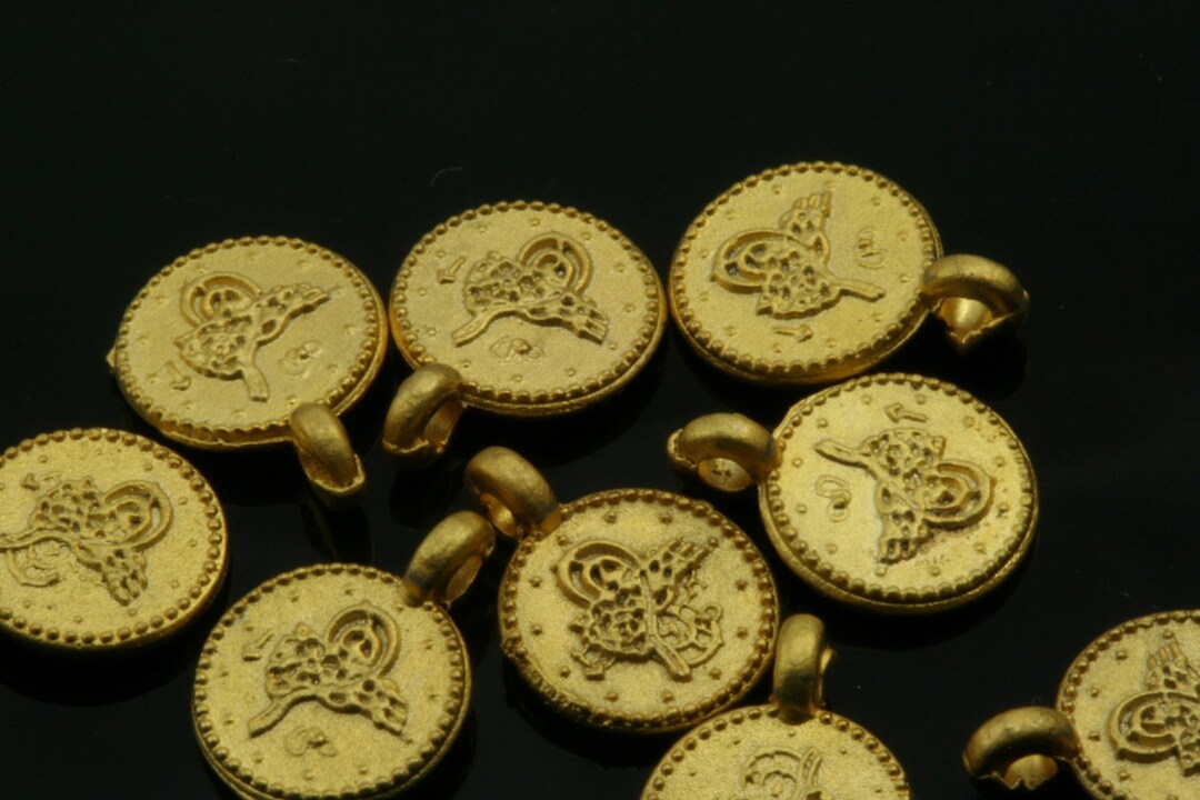 10 Pcs 10mm Ottoman Sign Gold Plated Alloy Finding Charm Pendant 688 - Etsy