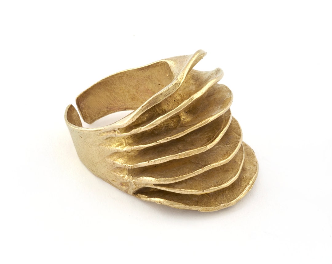 Slice Ring Adjustable Raw Brass (18mm 8US Inner Size) 5237 - Etsy