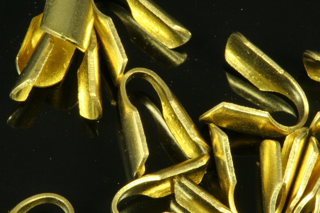 Flat Snake Mesh Chain End Caps Raw Brass 5mm, End Caps 1115 - Etsy