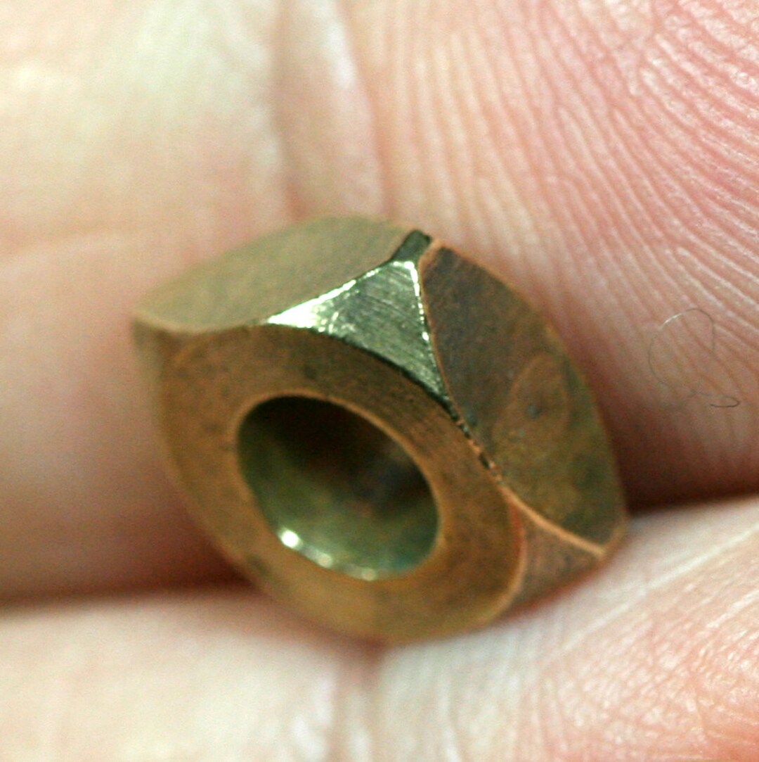 25 Pcs Raw Brass Square 8x8x3.5mm 5/16"x5/16" Finding Square Industrial ...