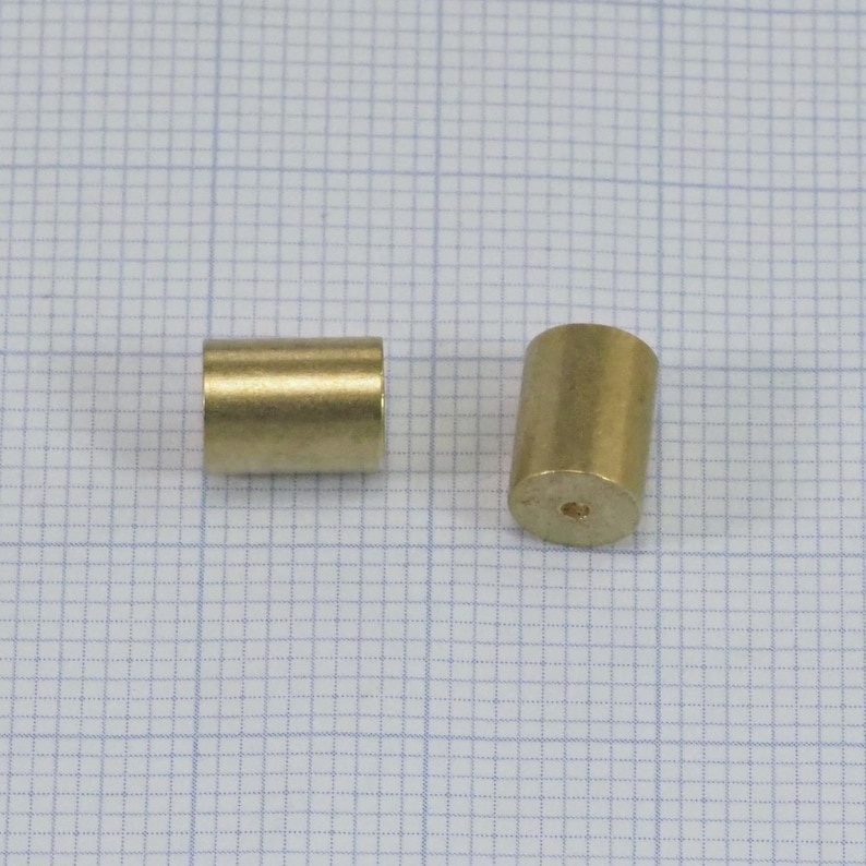 Raw Brass Cord End Cap, 9x7mm, 6mm Inner Diameter -ENC6 2019 - Etsy