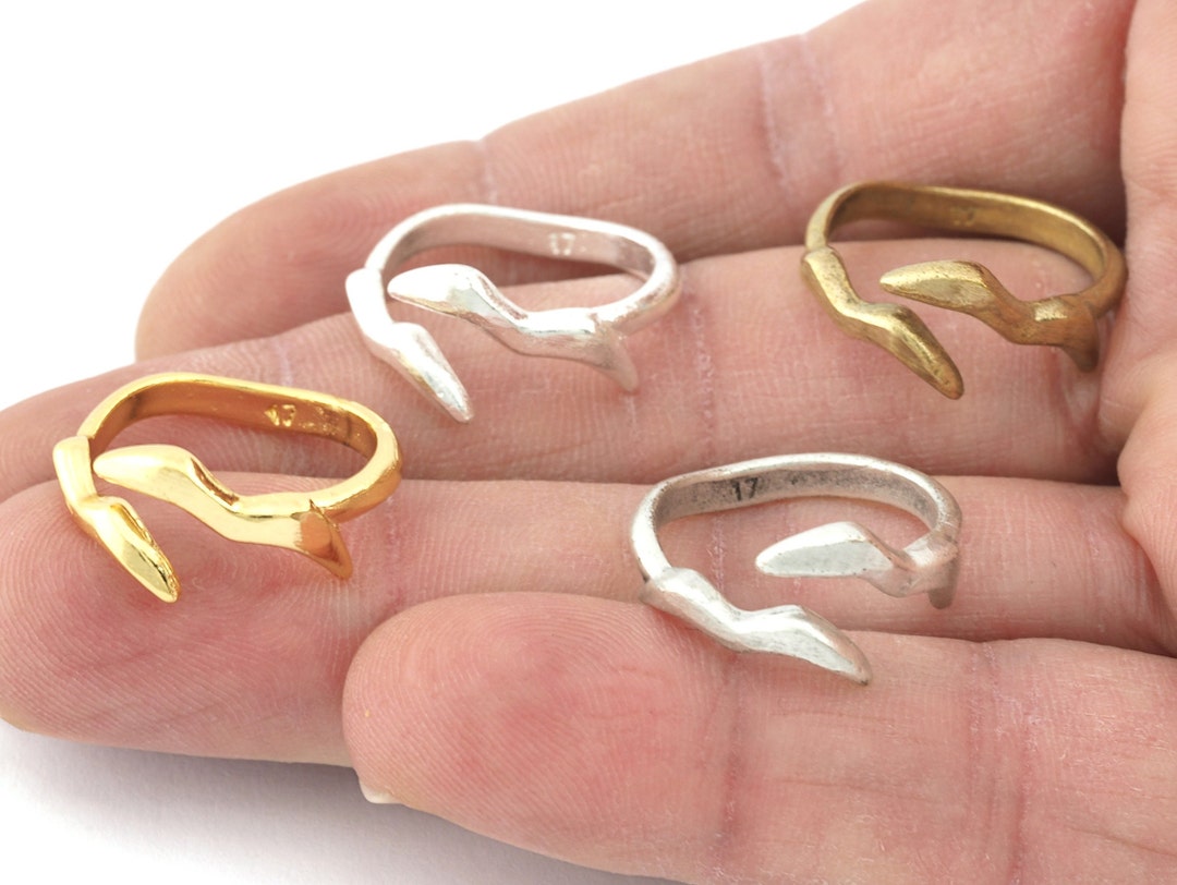 Minimalist Seagull Ring, Adjustable Brass Bird Ring (7US) -5297 - Etsy
