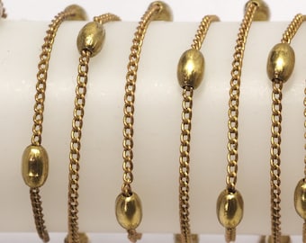 Raw Brass Chain 10 M 4x2mm Raw Brass Soldered Chain BS - Etsy