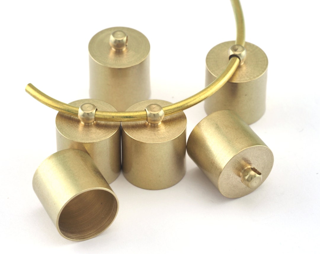 Ribbon End Raw Brass 16x13mm 12mm Inner With Loop Cord Tip Ends, Ends ...