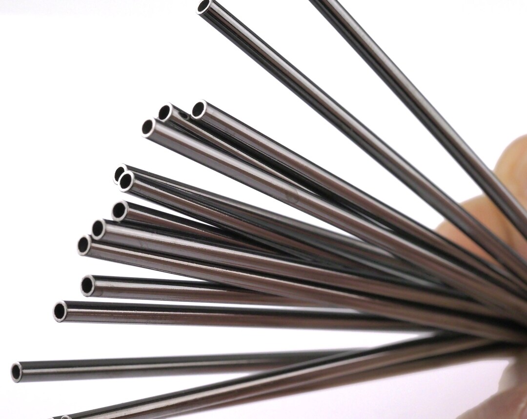 Himmeli Gunmetal Plated Copper Tubes Beads 2.5x90mm Copper Tubes Cek003 ...