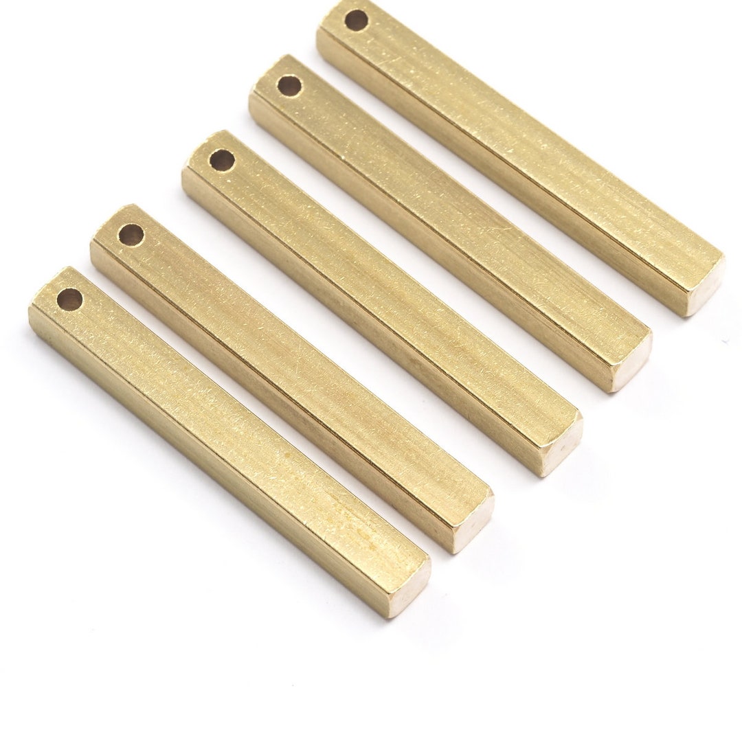 Ruwe messing staaf vierkant stempel 5 x 40 mm vierkante staaf 1934 ...