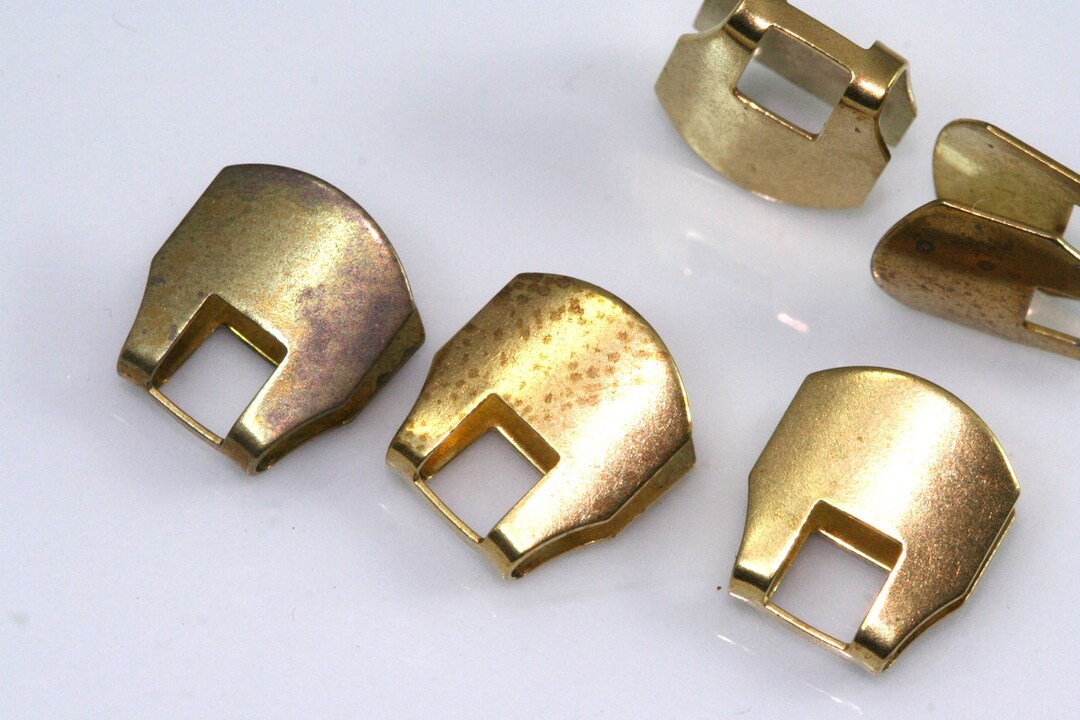 Flat Snake Mesh Chain End Caps Raw Brass 8mm, End Caps 1112 - Etsy