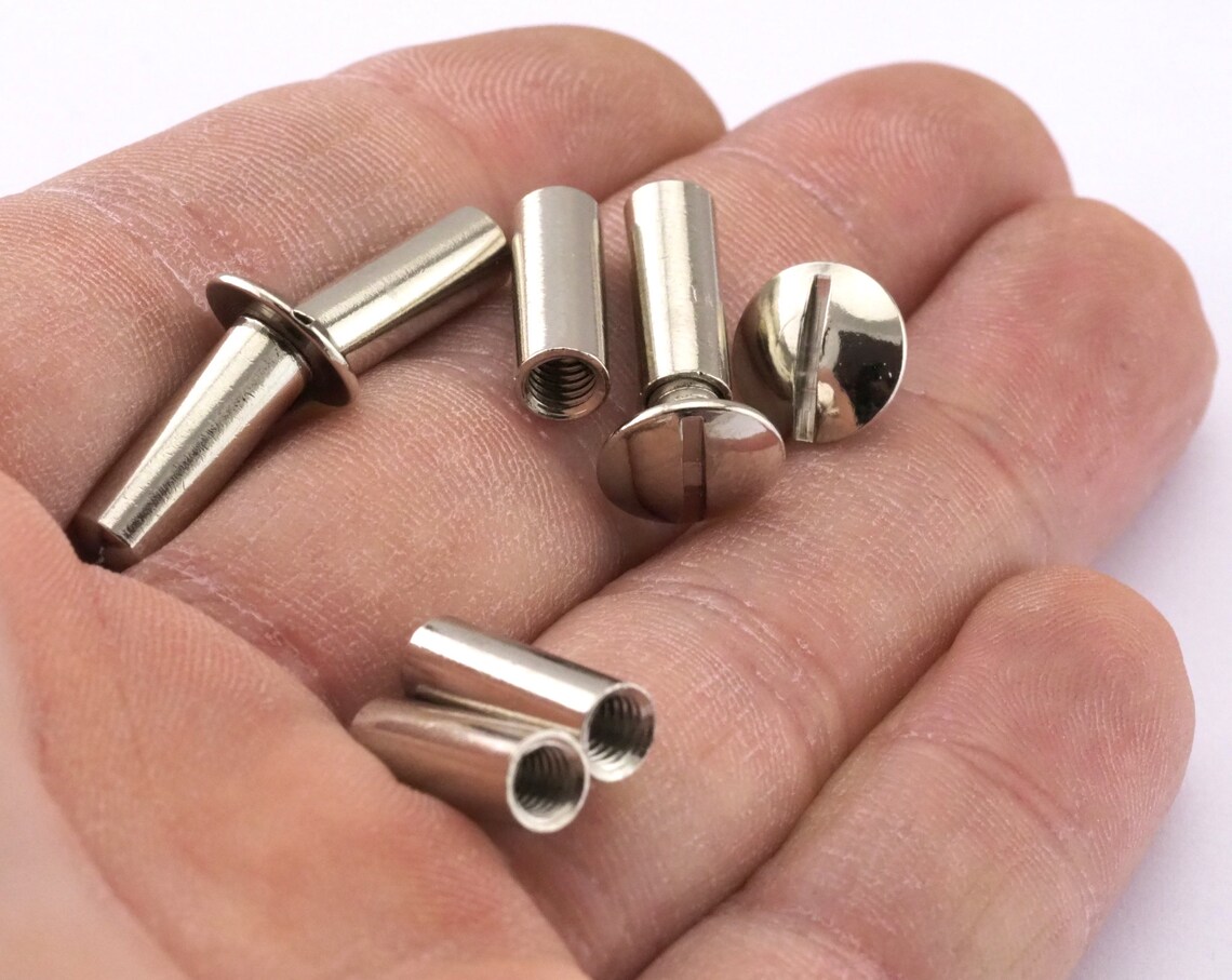 Chicago Screw / Screw Posts thread M4 Post Nickel Plated - Etsy