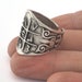 Arabic Numbers Signet Ring Symbols Adjustable Ring Antique Silver ...