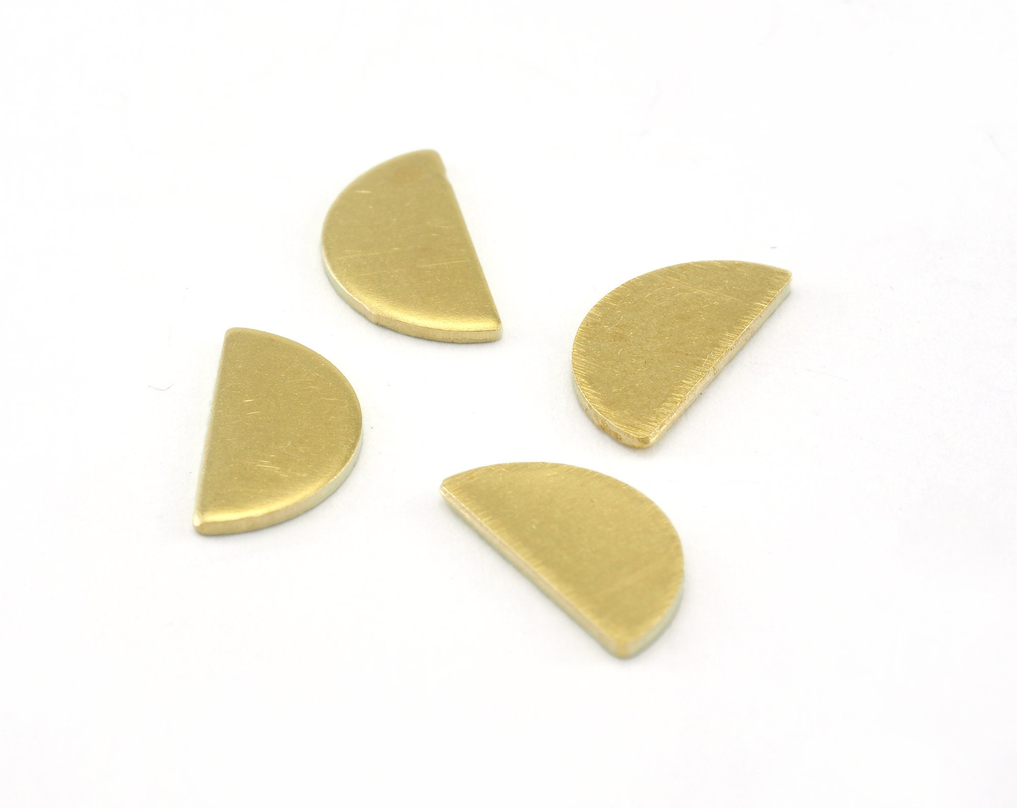 Semi Circle Blanks Half Moon Shape 6x12x0.8mm Raw Brass - Etsy