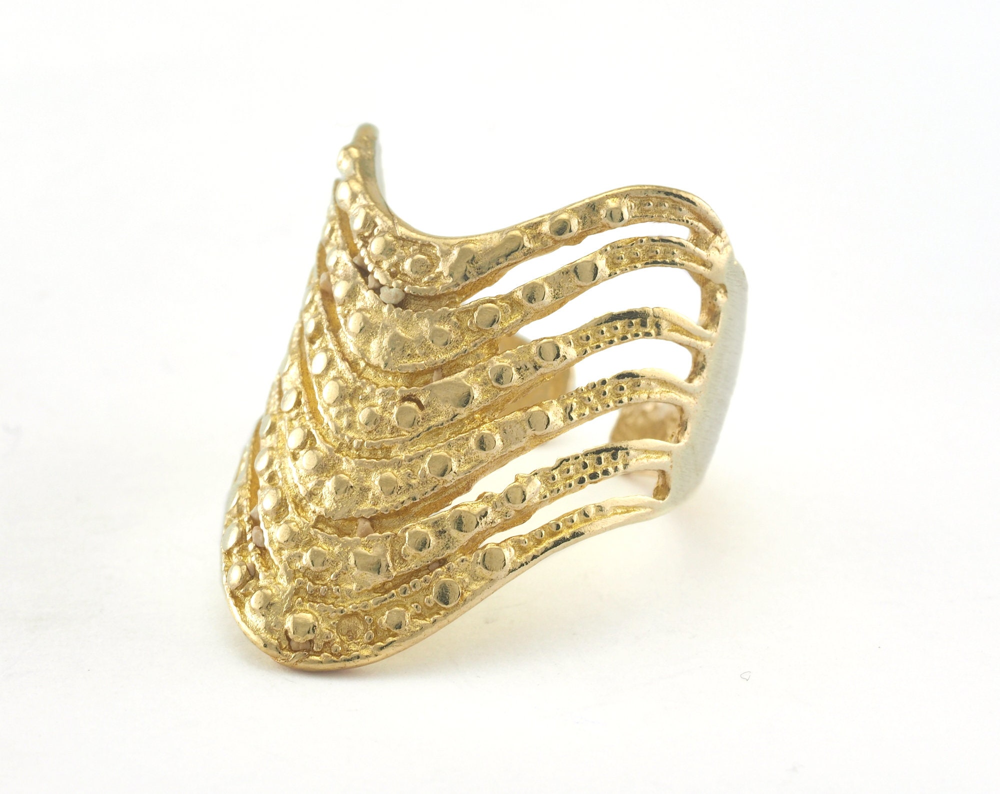 Adjustable Ring Raw brass 18mm 8US inner size Oz2605 28mm | Etsy