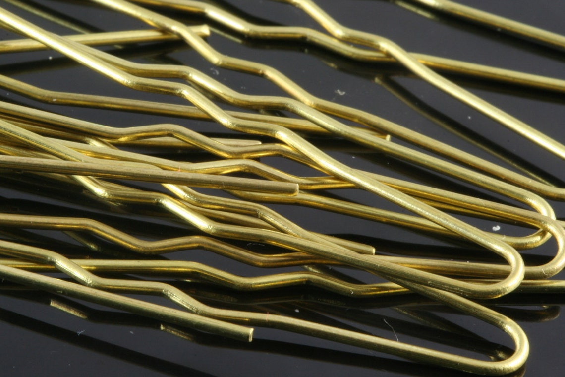 Brass Hair Pin 40 Pcs Raw Brass 60mm Hairpin Hair Pins 18 - Etsy