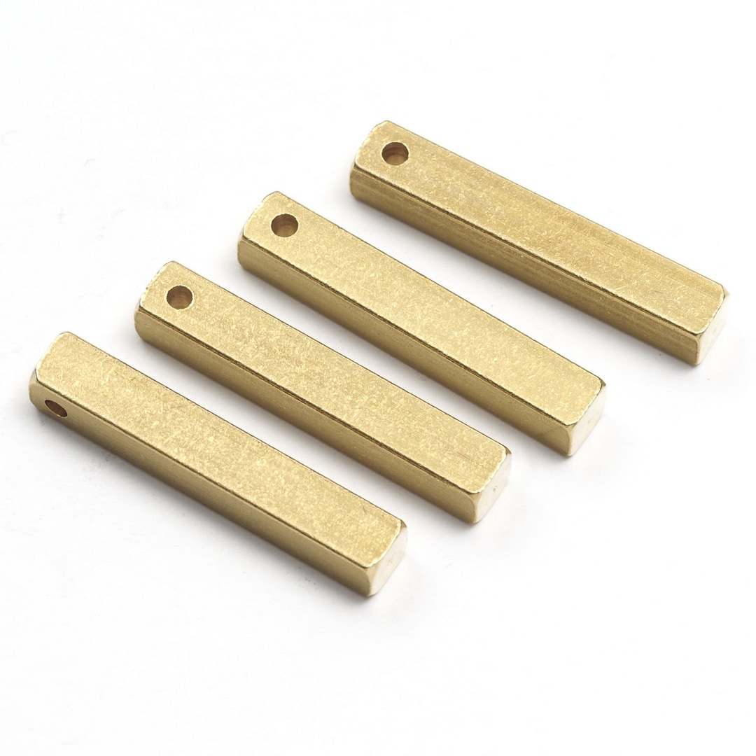 Raw Brass Bar Square Stamping 5x30mm Rod (2.5mm Hole ) 1876 - Etsy
