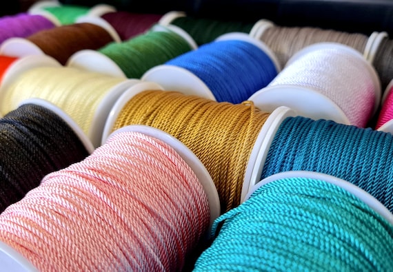 100 Yards Paracord Twisted Colorful Para Cord Ropes 1.5mm for Jewelry Thin Nylon Cording Beading Thread String Rope for Macrame Raf1 Etsy UK