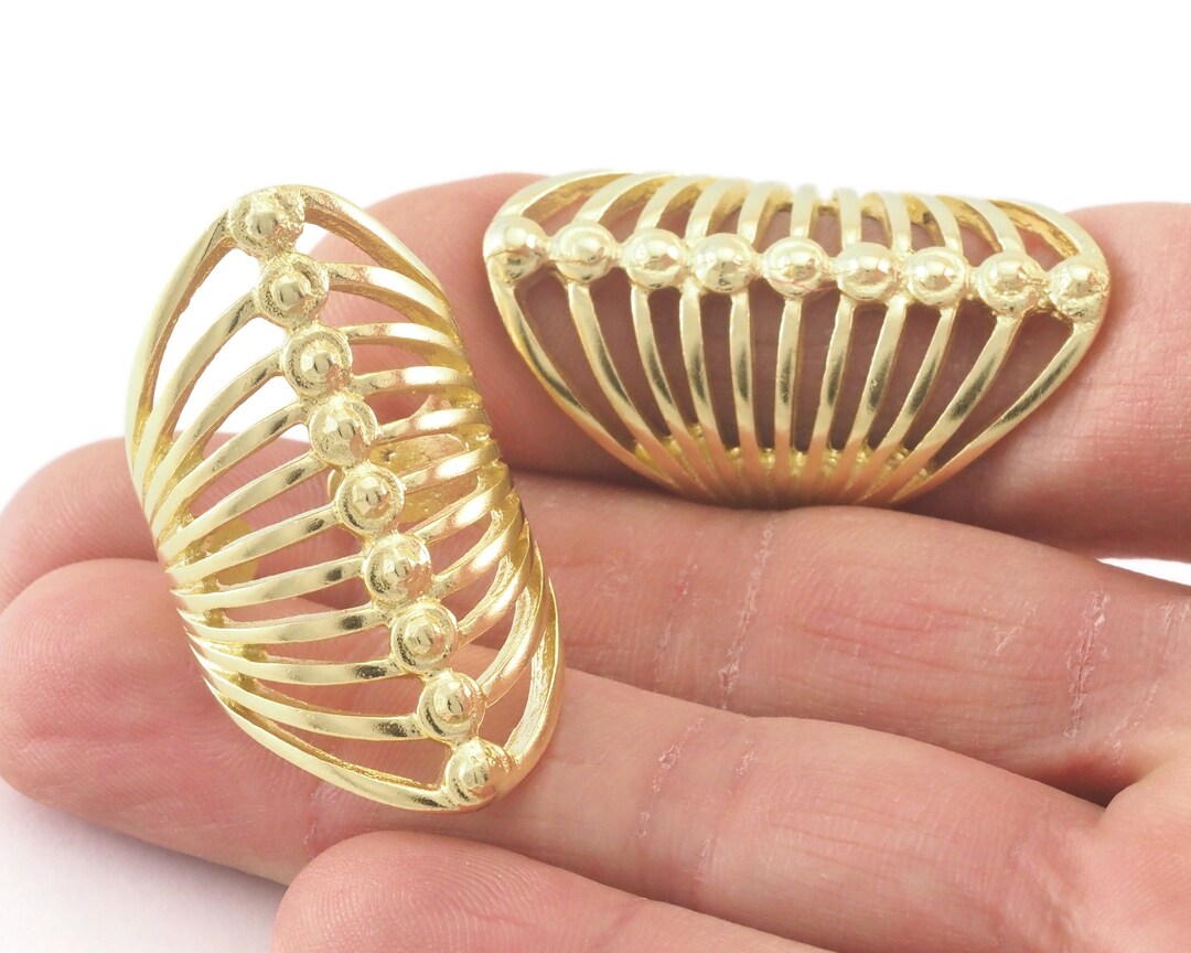 Cage Ring Adjustable Raw Brass (18mm 7.5US Inner Size) OZ2728 - Etsy