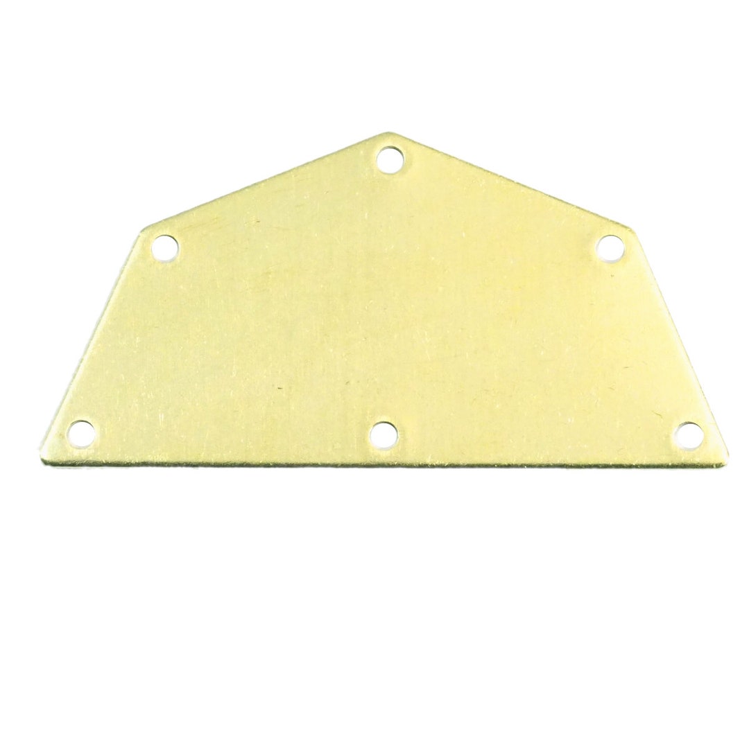 Semi Octagonal 40x20mm 0.8mm Thickness 6 Hole Raw Brass - Etsy