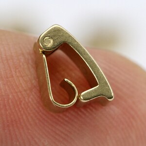 Clasp Fold Over 10 X 2-8 Mm Raw Brass Solid Brass Snap Lock Clasp, Fold ...