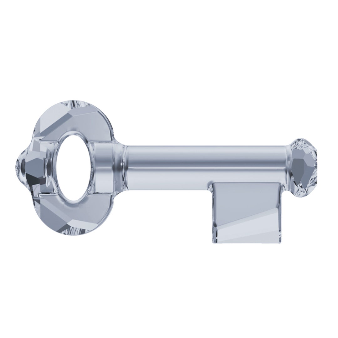 Key Pendant 6919 Swarovski® Crystal Blue Shade 50mm - Etsy