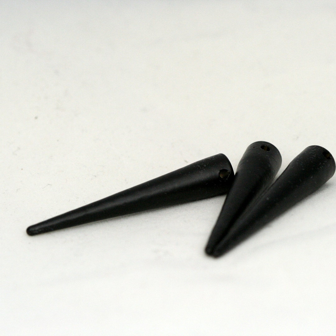Black Painted Brass Long Spike 7x39mm 9/32x1 9/16 Finding Spacer ...
