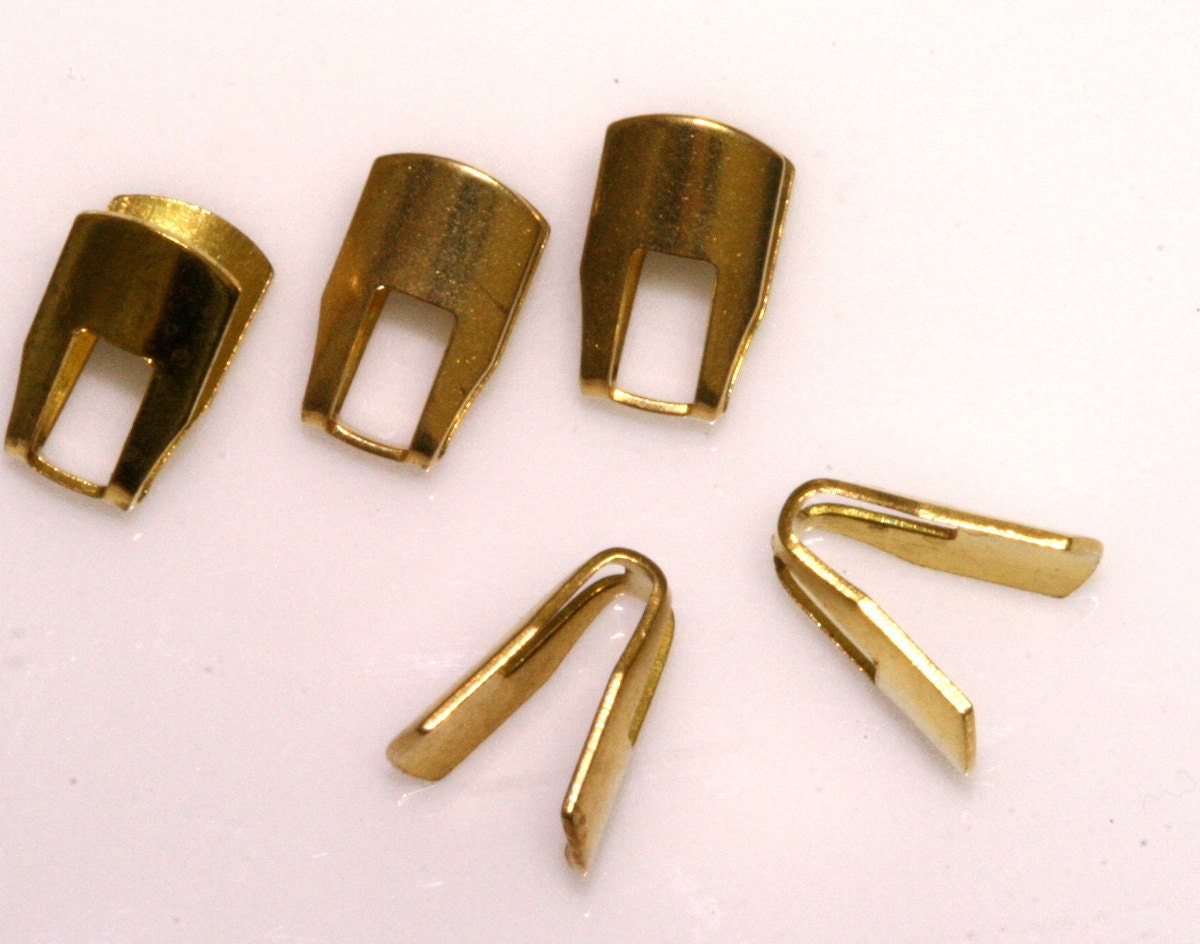 Snake Mesh Chain End Caps 25 Pcs Raw Brass Flat Snake Mesh Chain End ...