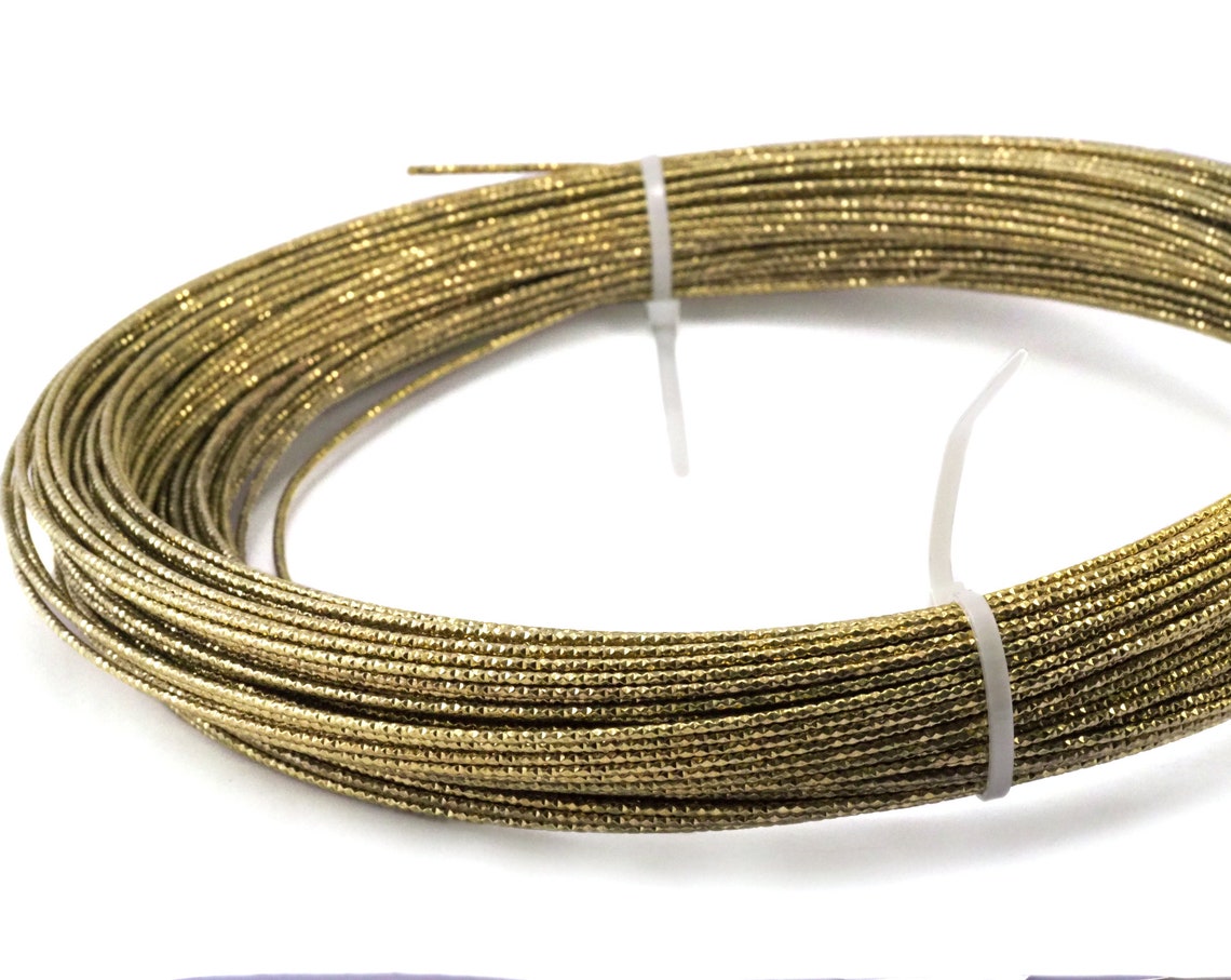 Wire Art Textured Round Raw Brass Wire 2mm 0.081 Inc 12 Gauge Raf4-04 ...