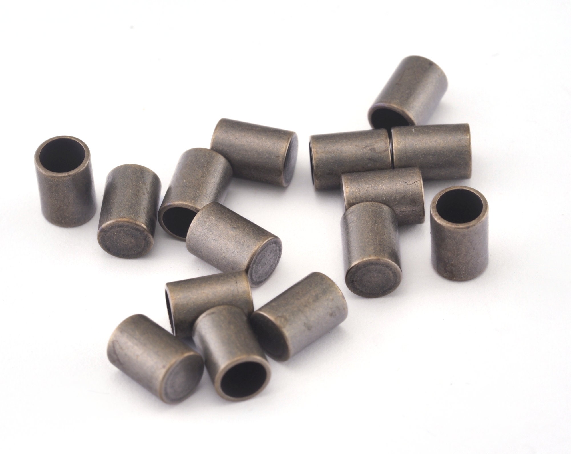 Antique Bronze Cord End Caps, 5x7mm Brass Cylinder -ENC4 2626 - Etsy