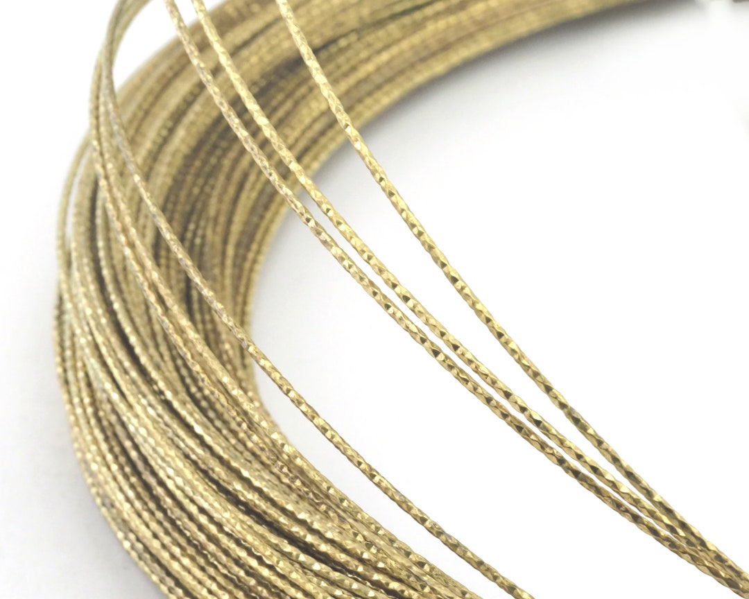 Wire Art Textured Round Raw Brass Wire 1.5mm 16 Gauge Raf7-03 - Etsy