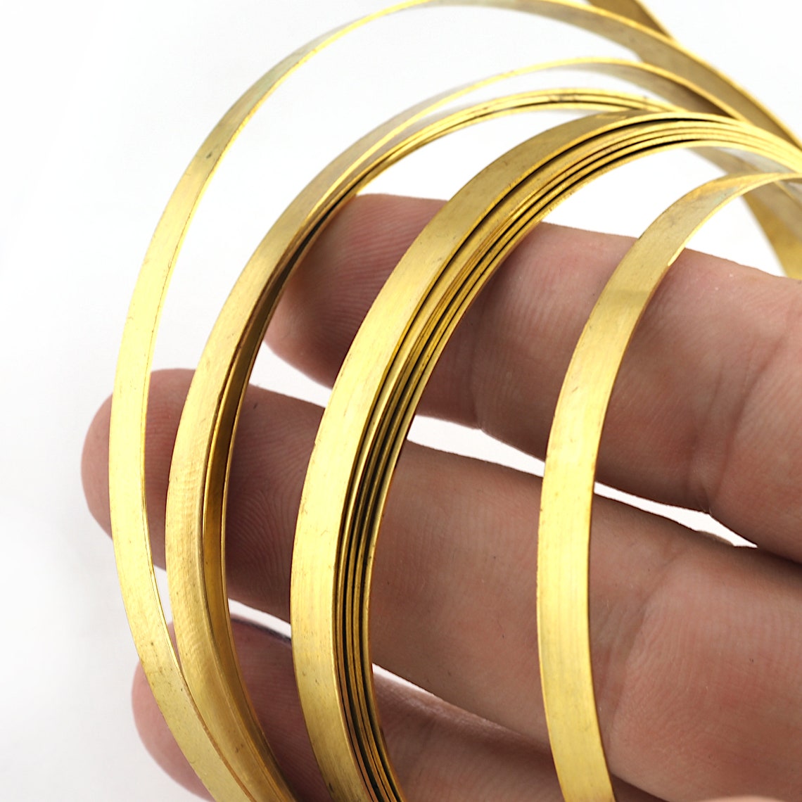 Flat Wire Brass Sheet 6mm (thickness 0.5mm) Raw Brass Ust-05 - Etsy