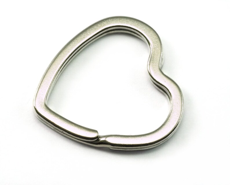 Key Ring Split Heart Shape Key Rings Silver Tone Iron 31mm - Etsy
