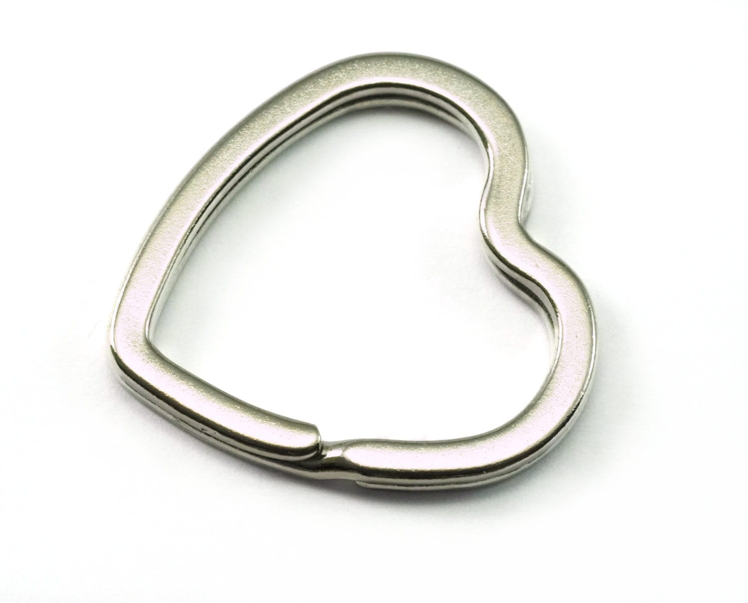 Key Ring Split Heart Shape Key Rings Silver Tone Iron 31mm 1999 - Etsy