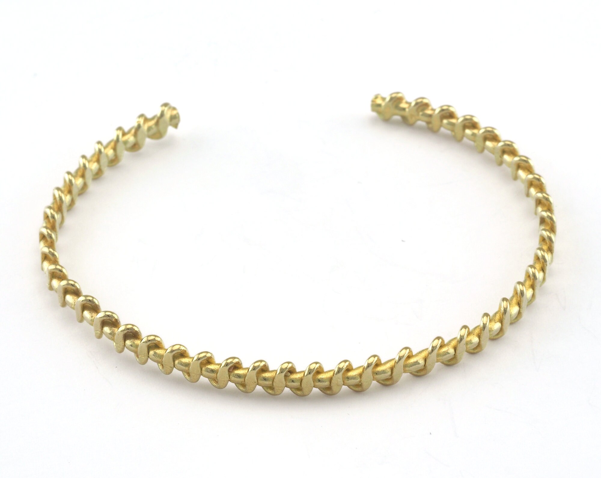 Swirl Bracelet Raw Brass (64mm Inner Size - Adjustable ) 2995 - Etsy