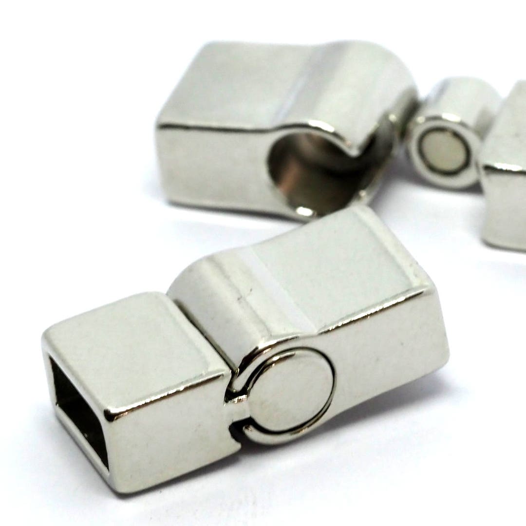 Magnetic Slide Lock Clasp Inside 8x4mm Silver Tone MCL510 1284 - Etsy