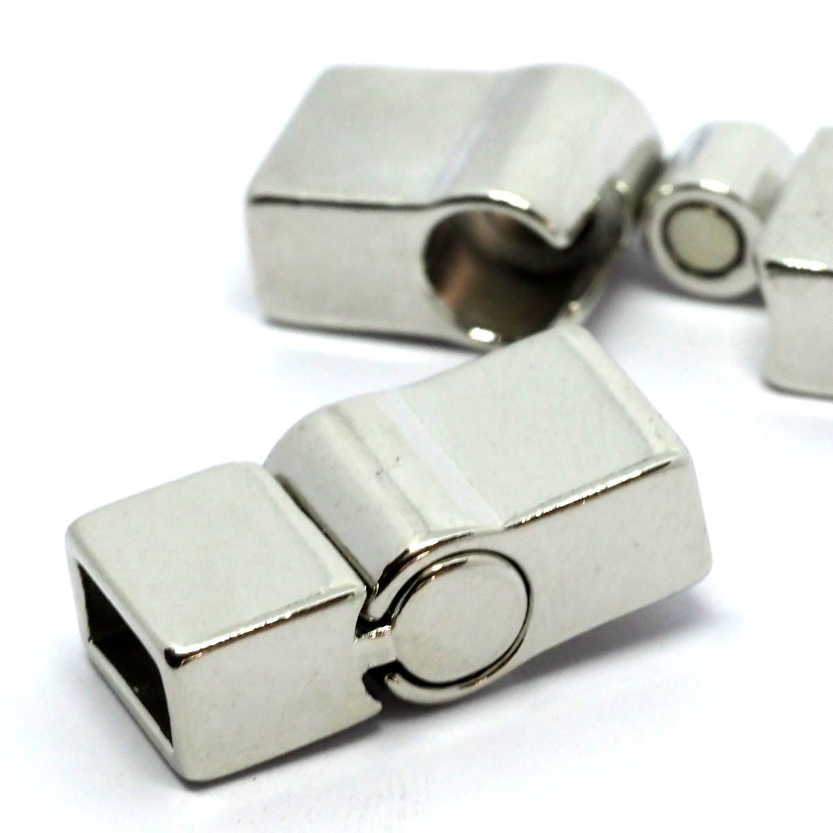 Magnetic Slide Lock Clasp Inside 8x4mm Silver Tone MCL510 1284 - Etsy